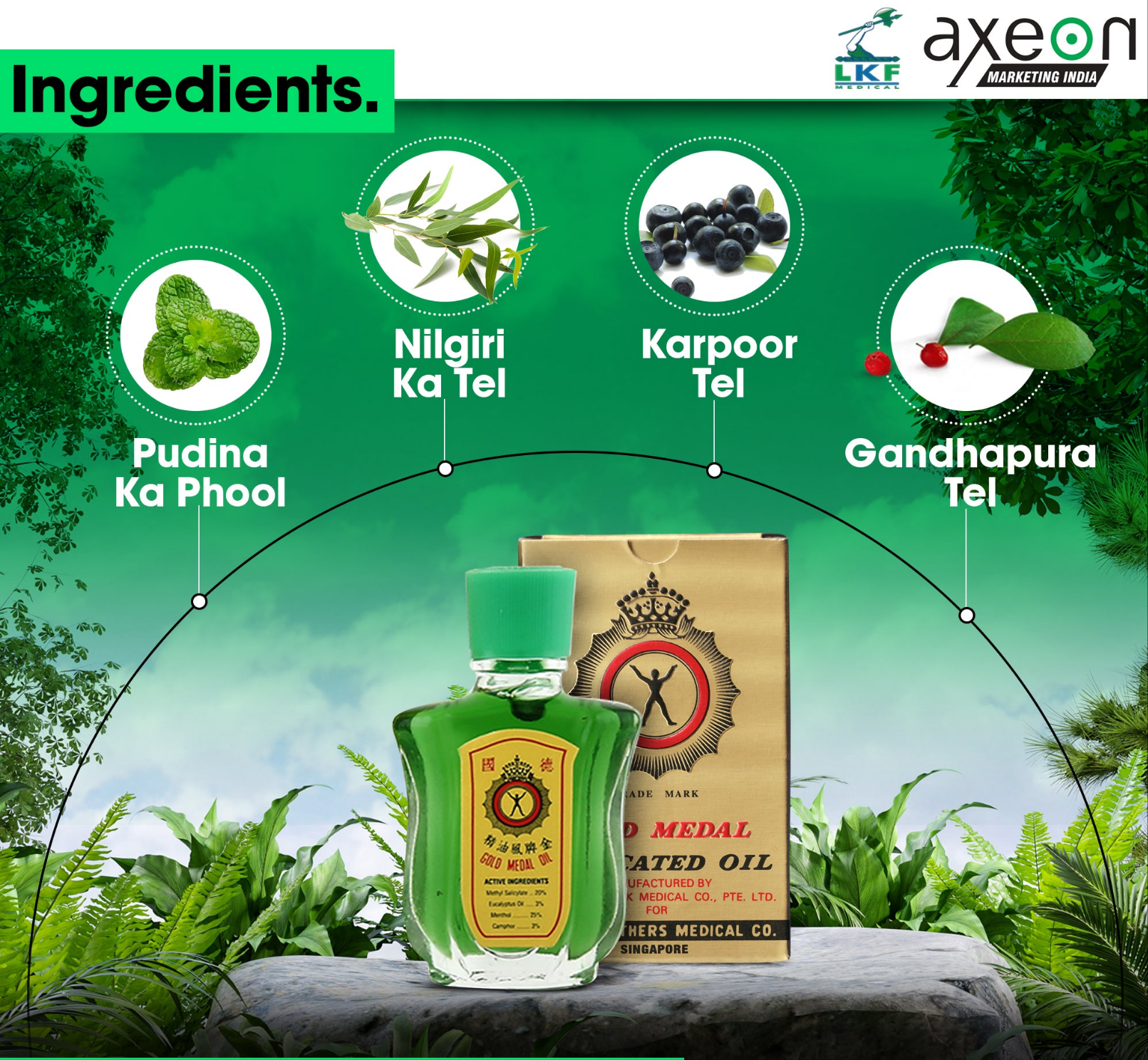 Gold Medal Oil | Axe Oil | Sinus | Blocked Nose